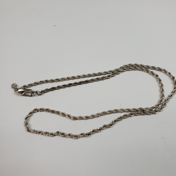 LIND | Jewelry | Vintage Lind Sp Silver Plate 8 Rope Chain Necklace ...